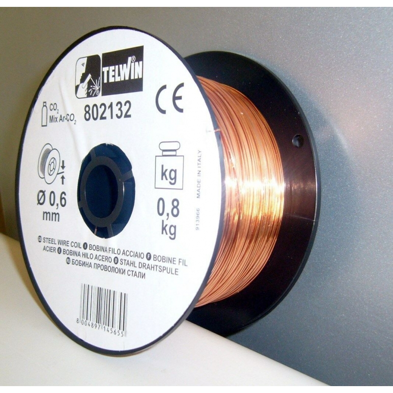 BOBINA FILO ACCIAIO DI 0,6 mm DA 0,8 KG TELWIN - GIARDINAGGIO FURANO